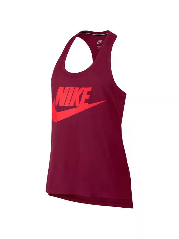 Nike Signal Swoosh" Logo Racerback Tank Top - Red