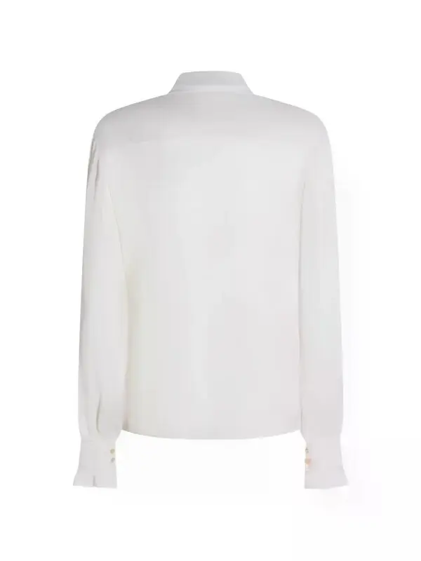 Alberta Ferretti Ruffled Shirt - Neutrals