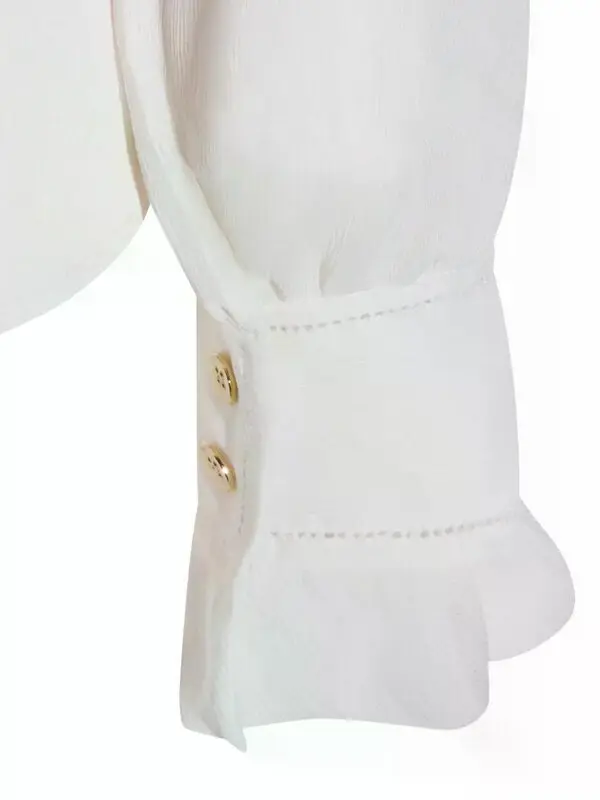 Alberta Ferretti Ruffled Shirt - Neutrals