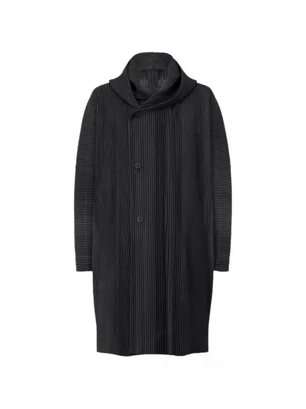 Issey Miyake Pleated Button Coat