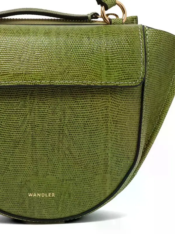 WANDLER Hortensia Lizard-effect Tote Bag