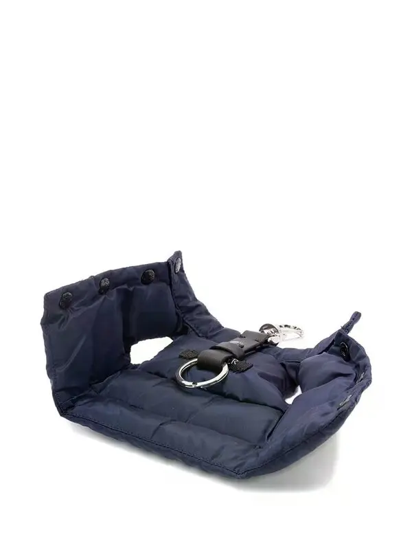 Moncler Buttoned Padded Keyring - Blue