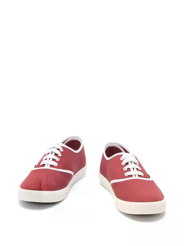 Prada Drill Lace-up Sneakers - Red
