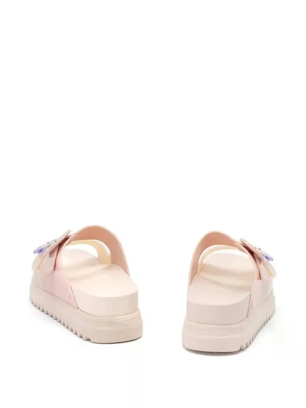 Melissa Cozy Buckled Platform Sandals - Pink
