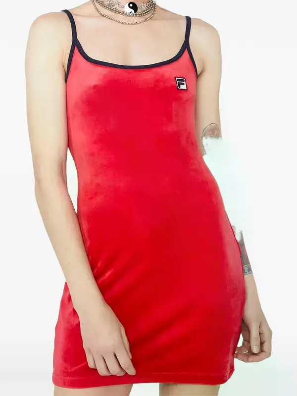 FILA Logo-patch Bodycon Dress - Red