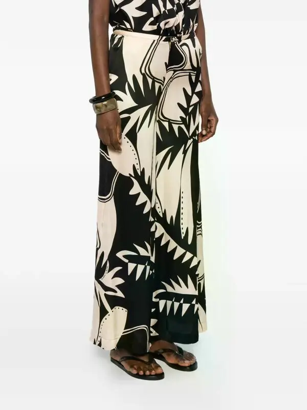 Poupette St Barth Printed Palazzo Pants - Neutrals
