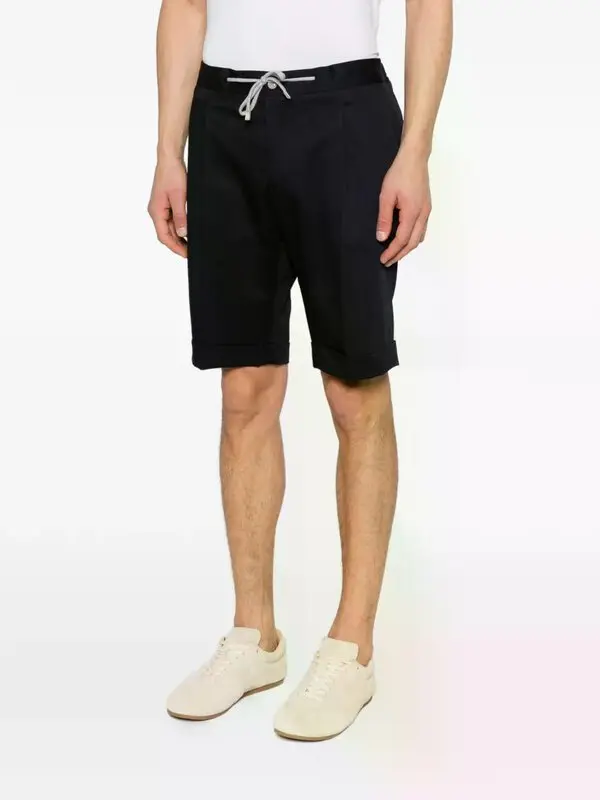 BARBA NAPOLI Drawstring Cuffed Shorts - Blue