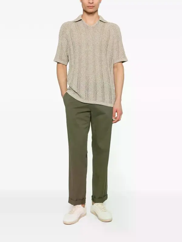 DONDUP Cuffed Trousers - Green