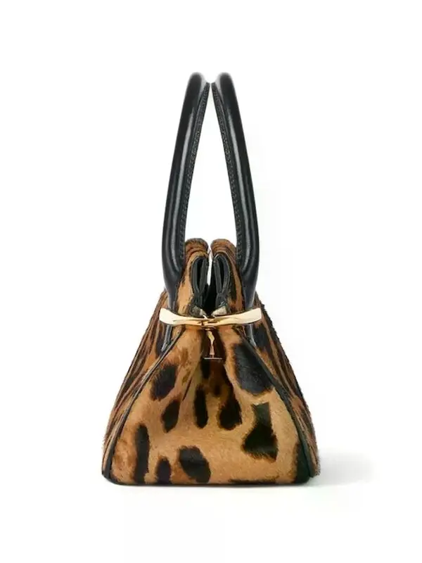 Givenchy Leopard Print Calf Leather Tote Bag