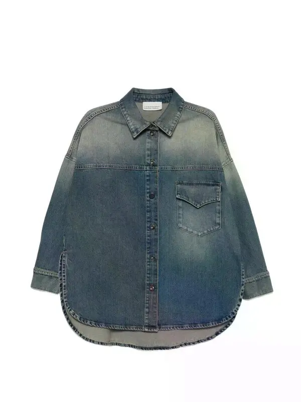 Liviana Conti Buttoned Pocket Shirt - Blue