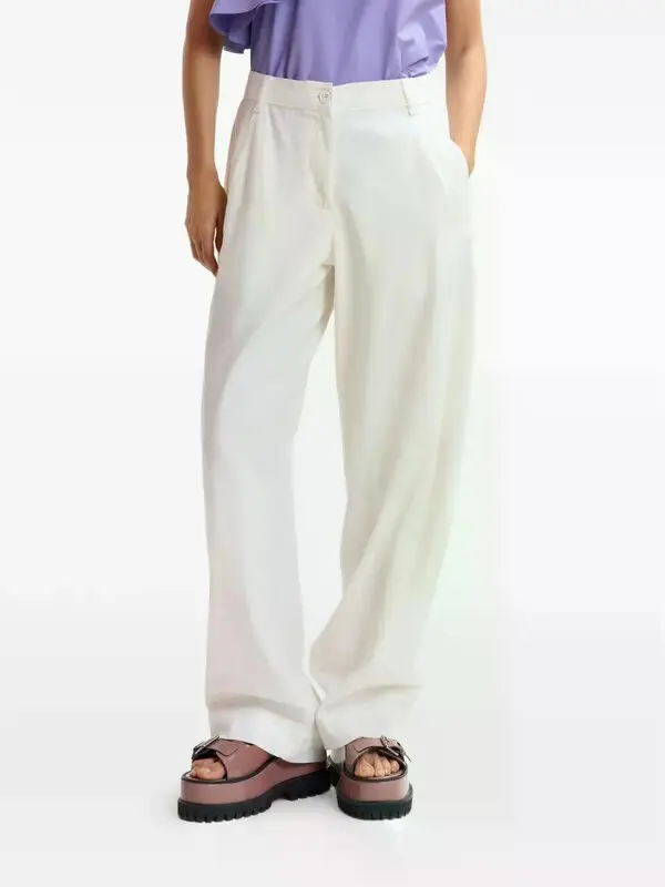Essentiel Antwerp Off- Side-pocket Trousers - White