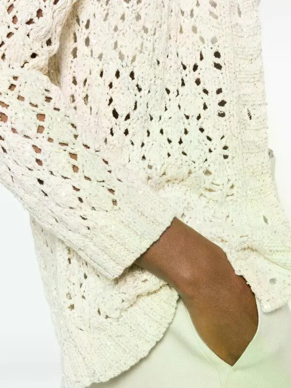 Fabiana Filippi Openwork Patch-pocket Cardigan