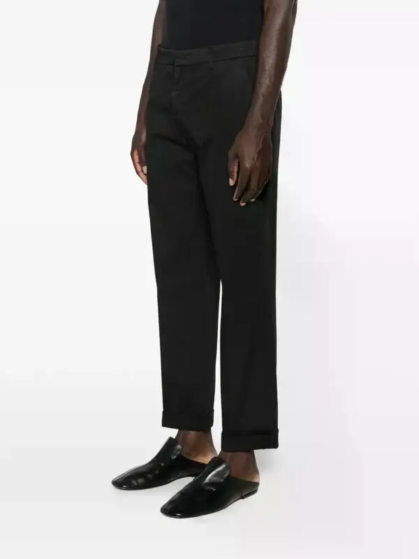 DONDUP Cuffed Trousers - Black