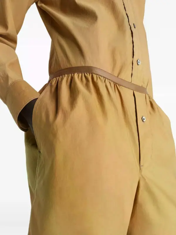 LEMAIRE Buttoned Elasticated Shorts - Neutrals