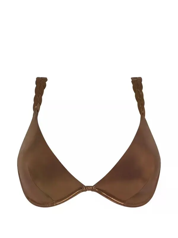 Chantelle Shaman Braided Underwire Bikini Top - Brown