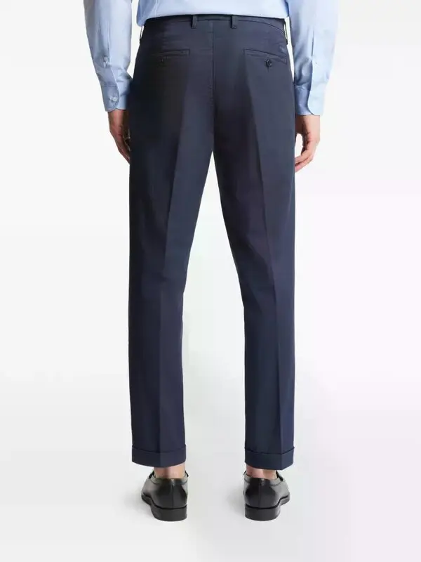 FAY Cuffed Trousers - Blue
