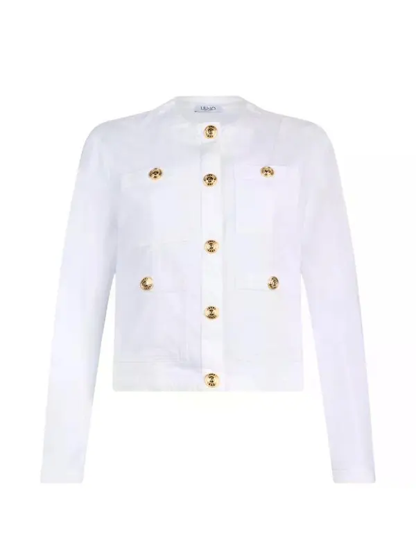Liu Jo Patch-pocket Denim Jacket - White