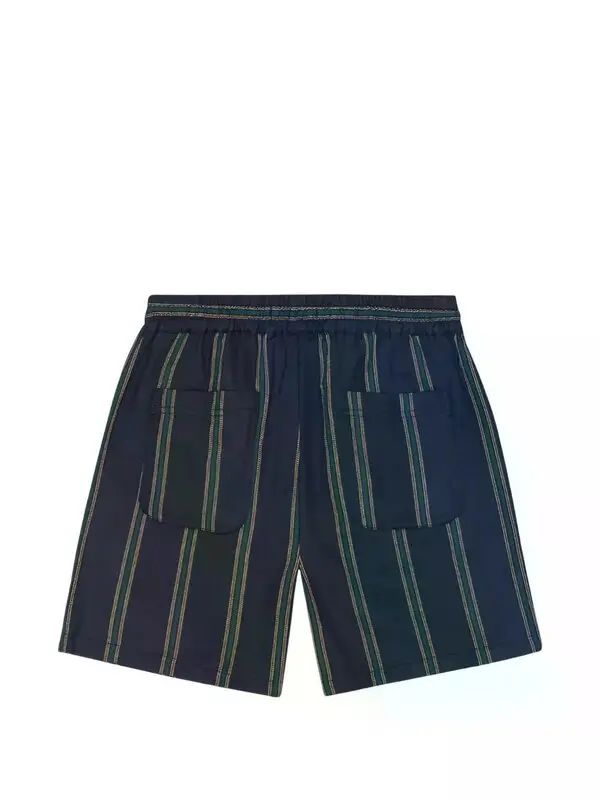 LES DEUX Lawson Striped Drawstring Shorts