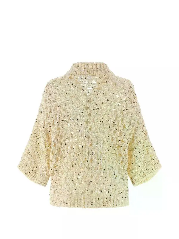 Peserico Sequin-detailed Cotton Cardigan
