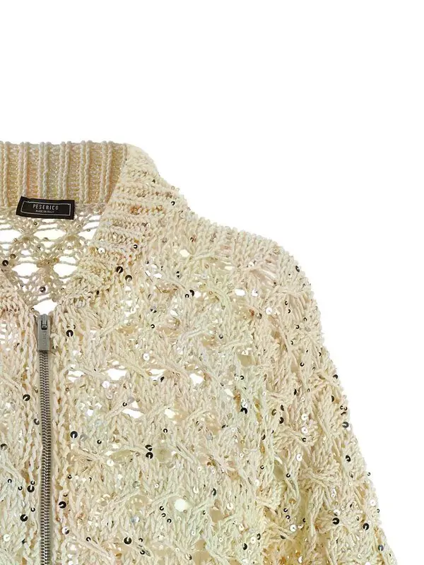 Peserico Sequin-detailed Cotton Cardigan