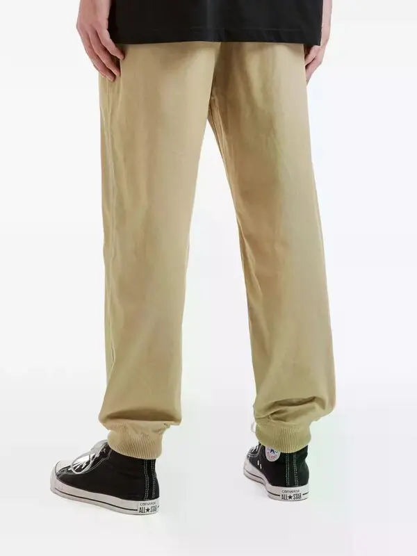 FINGERCROXX Elasticated-waistband Trousers - Neutrals