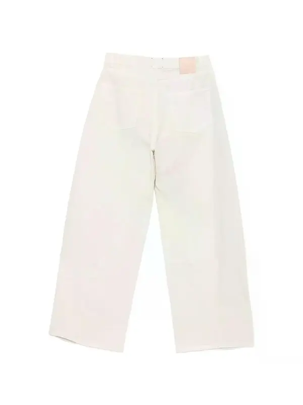 ALYSI Off-white Wide-leg Denim Jeans