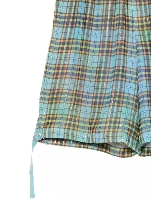 Undercover Plaid Shorts - Blue