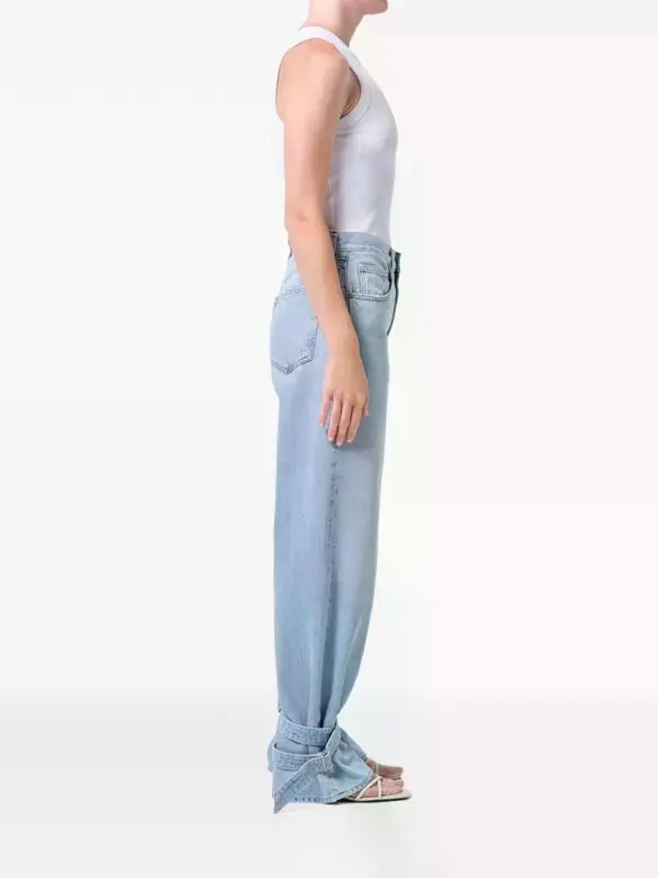 AGOLDE Cinched Hem Loose Taper Straight-leg Jeans - Blue
