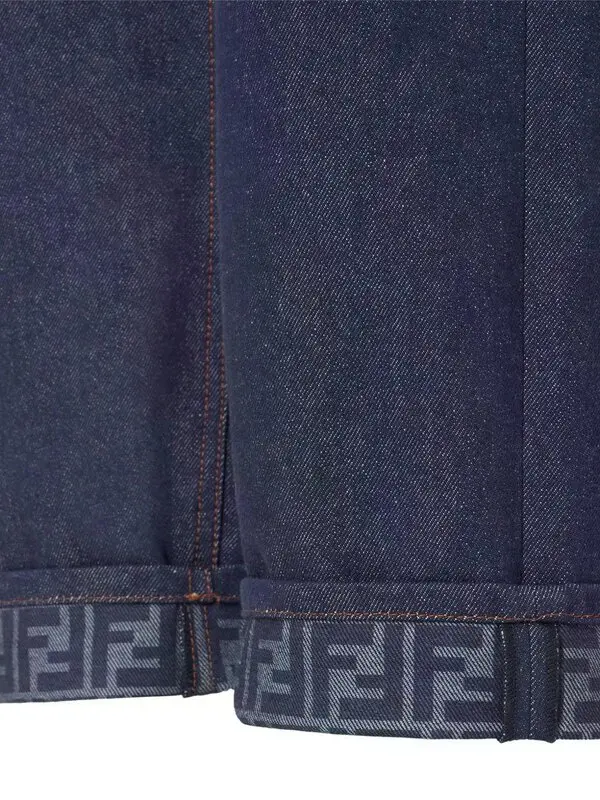 Fendi Five-pocket Straight Leg Denim Jeans - Blue