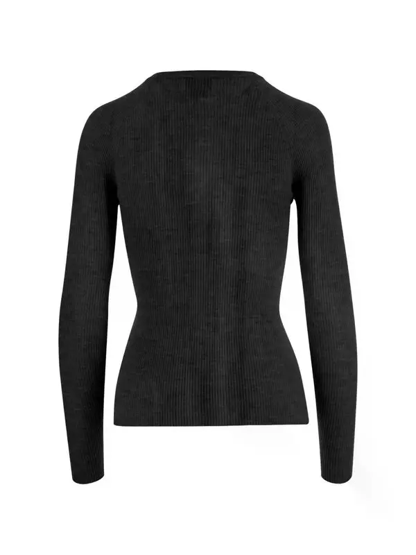 SA SU PHI Long-sleeved Ribbed Crew Neck T-shirt