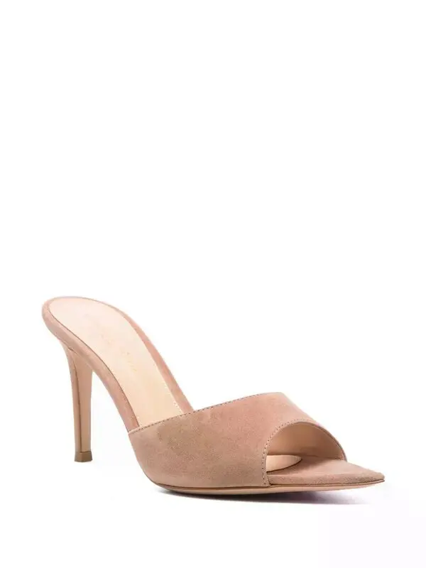 GIANVITO ROSSI Elle Pointed-toe Sandals - Neutrals