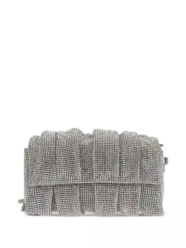 Benedetta Bruzziches Crystal-embellished Shoulder Bag - Silver