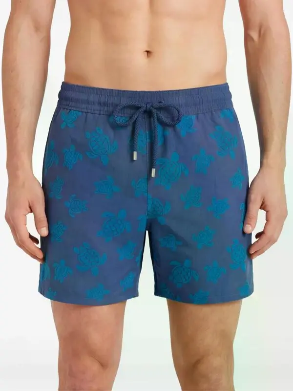 Vilebrequin Ronde Des Tortues Drawstring Print Shorts