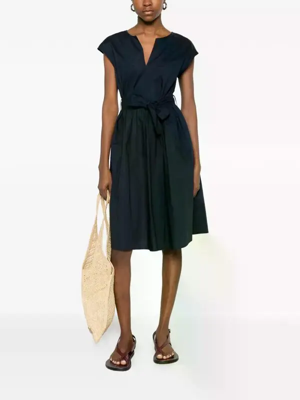Woolrich Midi V-neck Dress - Blue