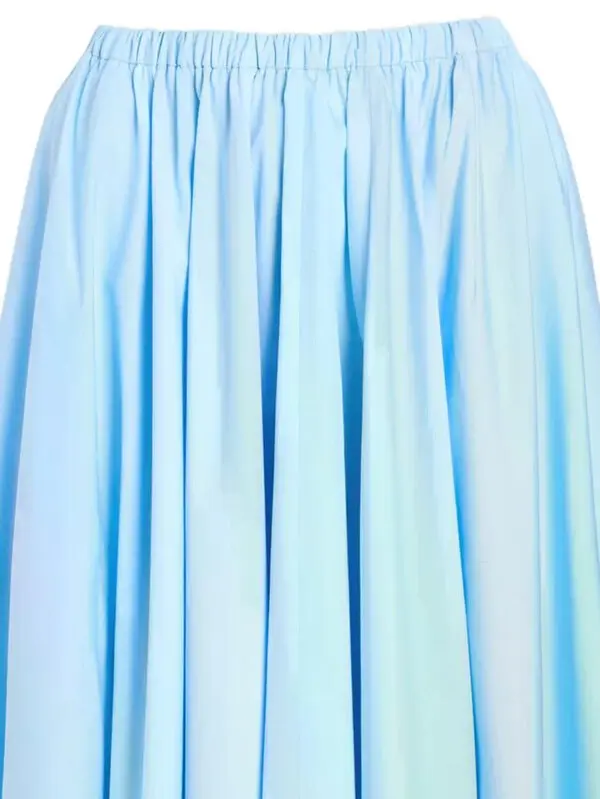 PATOU Elasticated Waist Midi Skirt - Blue