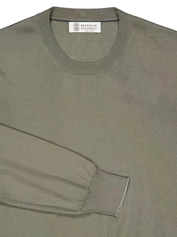 Brunello Cucinelli Crew Neck Long Sleeve Sweater