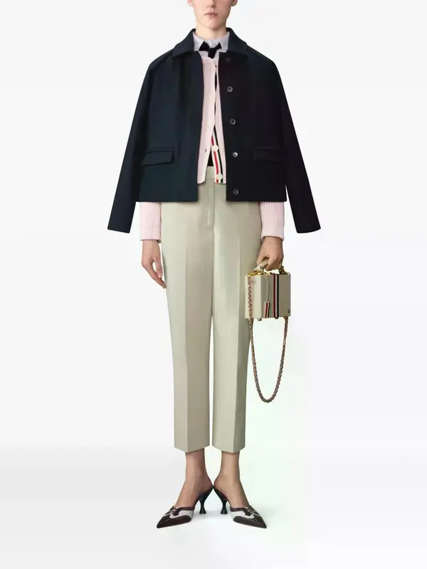 Thom Browne Cotton Tailored Trousers