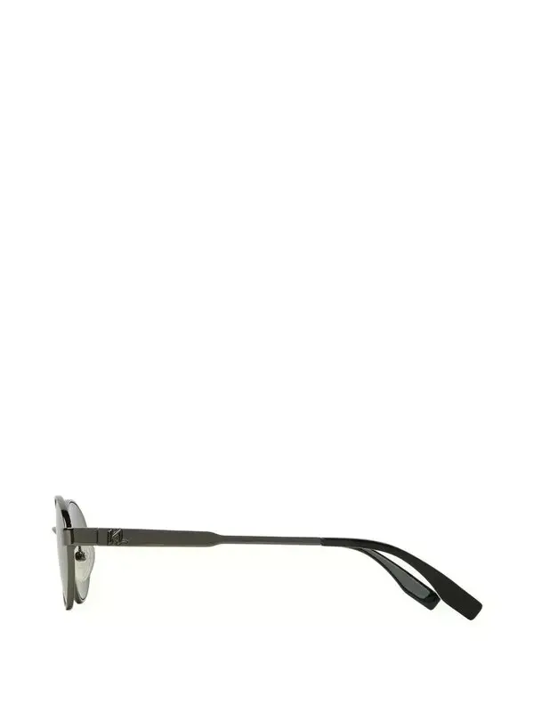 Karl Lagerfeld Monogram Motif Oval Frame Sunglasses