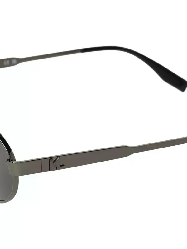 Karl Lagerfeld Monogram Motif Oval Frame Sunglasses