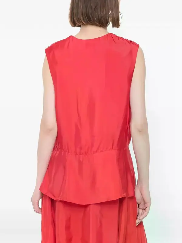 Plan C Pleated Vest Top