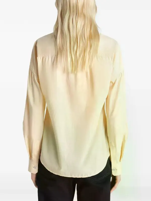 LEMAIRE Beige Button-fastening Pointed Collar Shirt