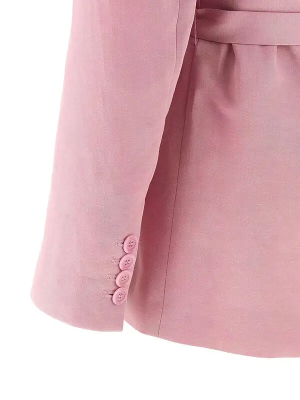 NUDE Linen Blazer With Belt