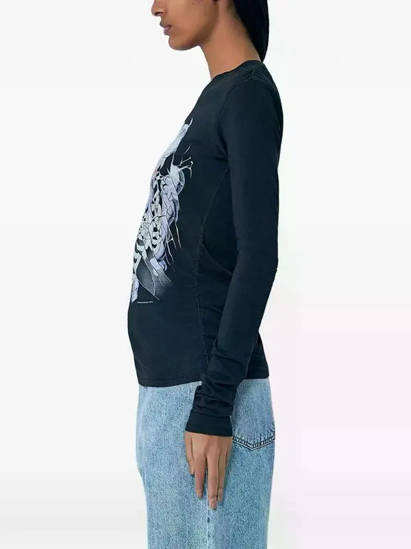 Our Legacy Strain Slim Print Long-sleeve T-shirt