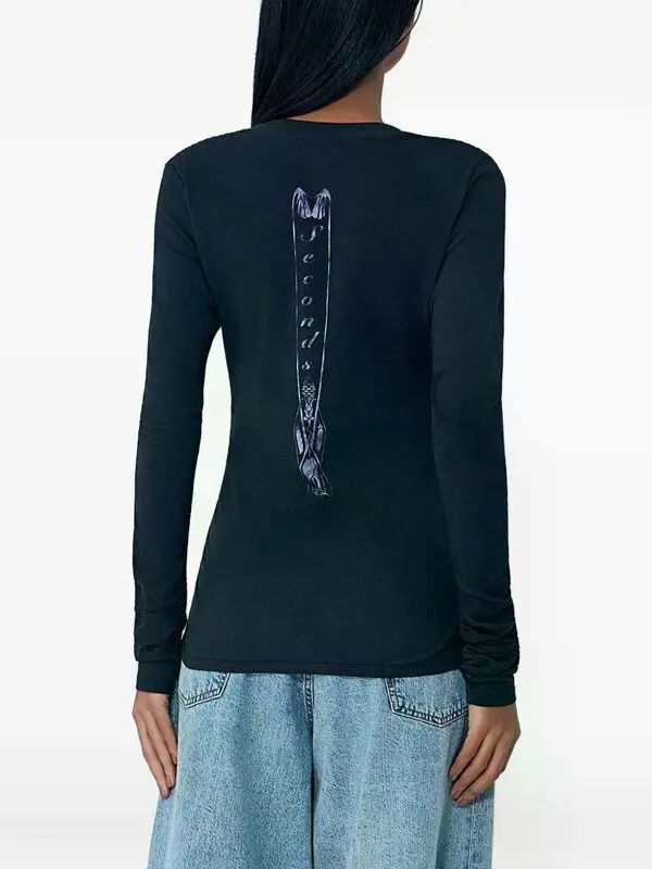 Our Legacy Strain Slim Print Long-sleeve T-shirt