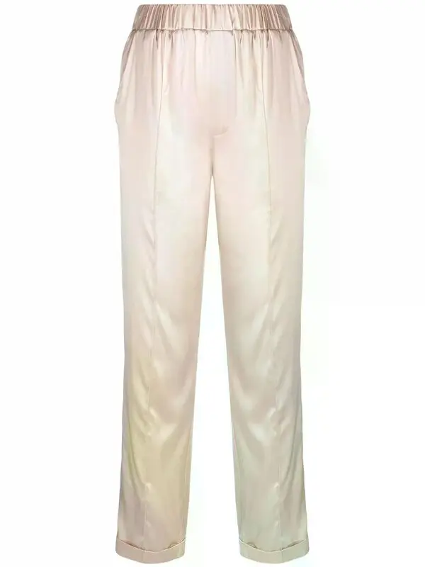 Max & Moi Silk Trousers With Elasticated Waistband