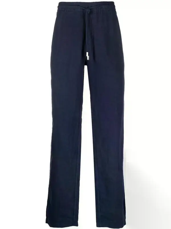 Vilebrequin Drawstring Straight-leg Linen Trousers
