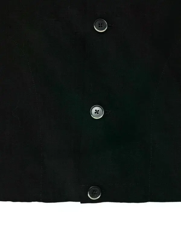 Barena Venezia Button Hooded Jacket - Black