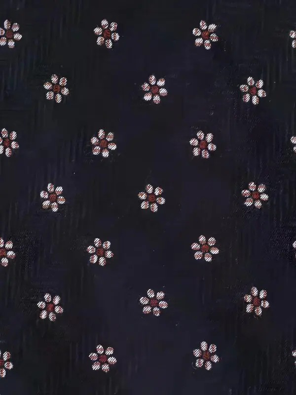 Zegna Patterned Neck Tie - Black