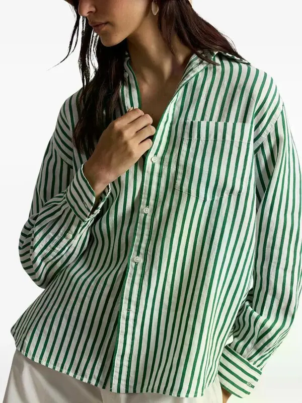 Polo Ralph Lauren Striped Long Sleeve Shirt - Green