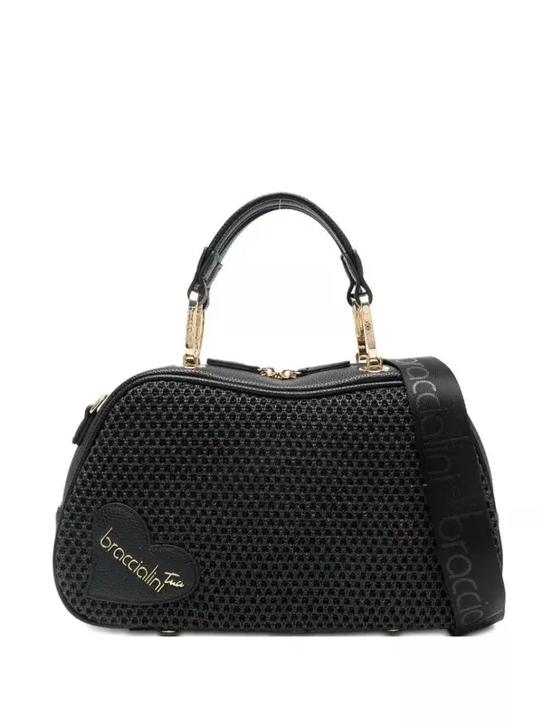 BRACCIALINI Candy Heart-applique Tote Bag